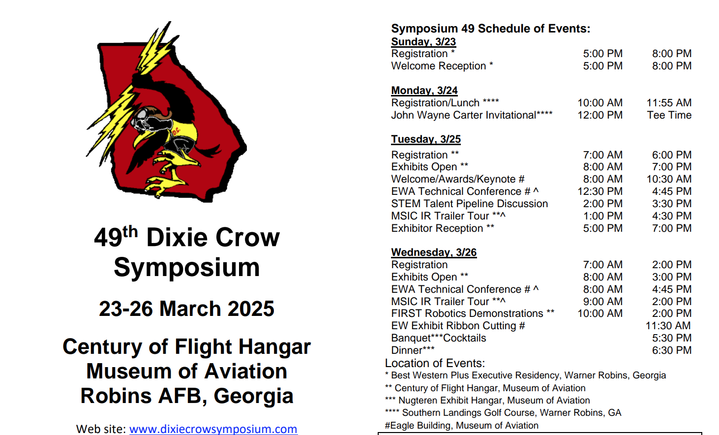 Dixie Crow Symposium - NDIA Central Georgia Chapter